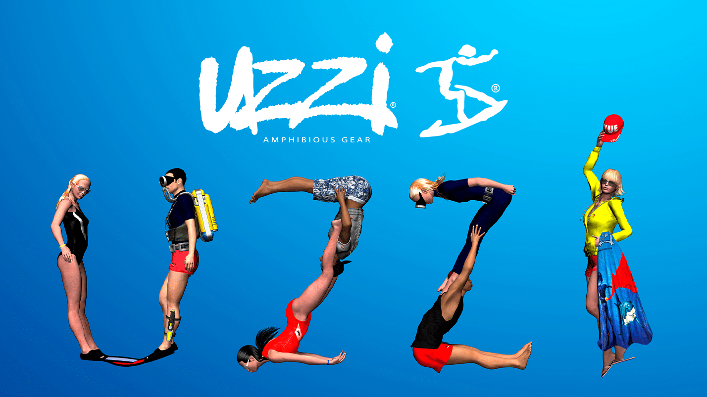 UZZI Beachwear Clothing Catalog - UZZI Amphibious Gear